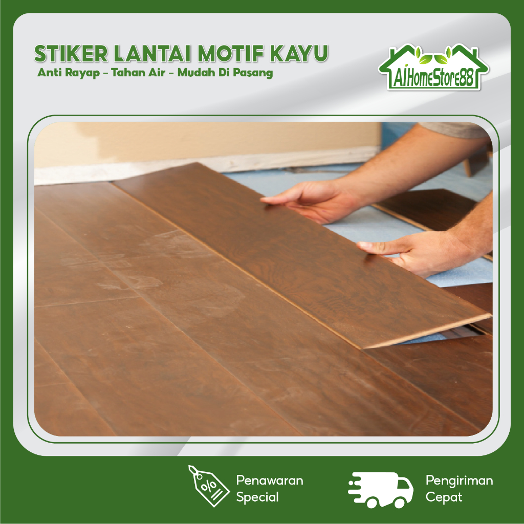 Jual Vinyl Lantai Stiker Lantai Motif Kayu Lantai Vinyl Tanpa Lem Tebal ...
