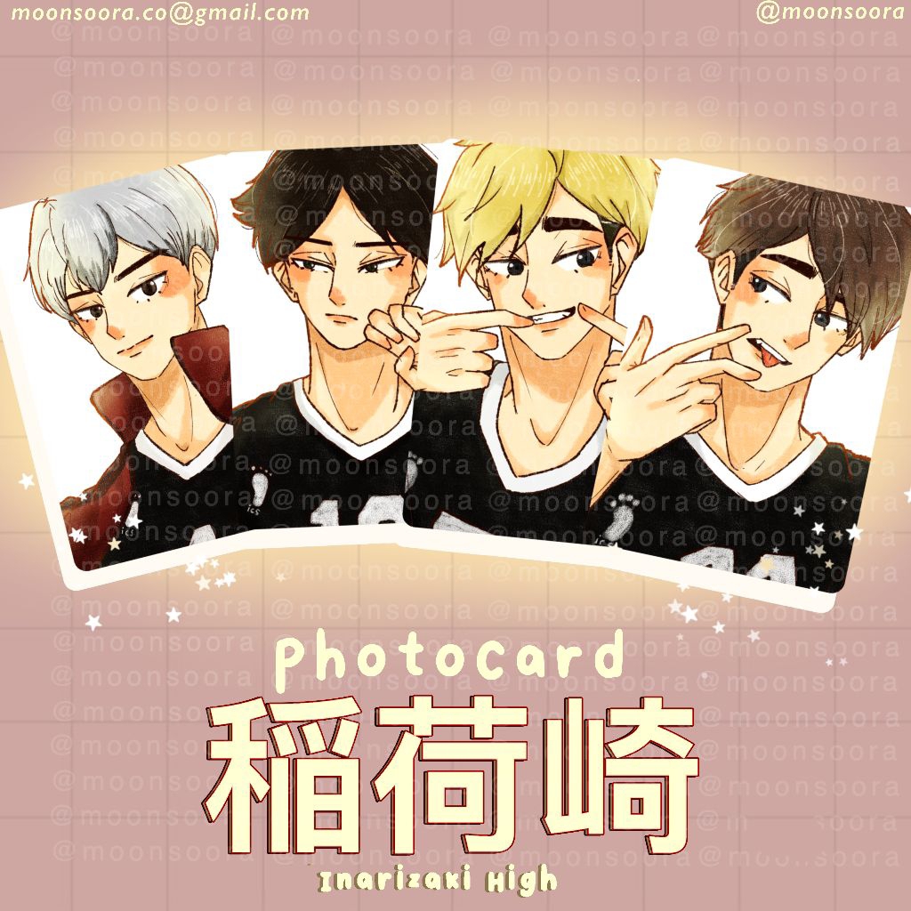 Jual [FREE BUTTON PIN] @KURAA.STUDIO - Photocard HAIKYUU Inarizaki Kita ...