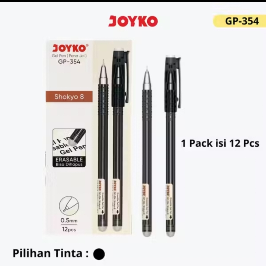 Jual Joyko Erasable Gel Pen Pulpen Bisa Dihapus Pena GP-354 Shokyo 8 0. ...