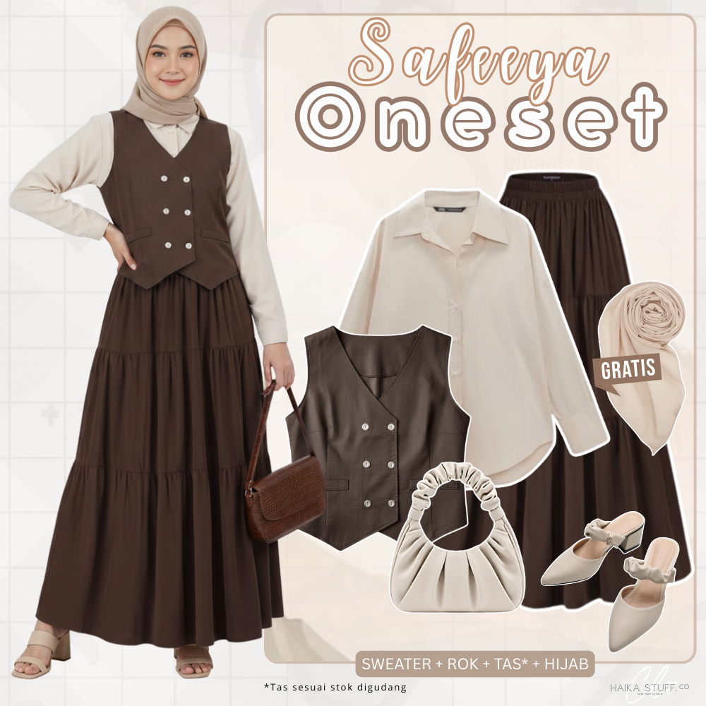 Jual GD48 - OOTD 5in1 Cewek Remaja Outfit Kuliah Hangout Setelan Korean ...
