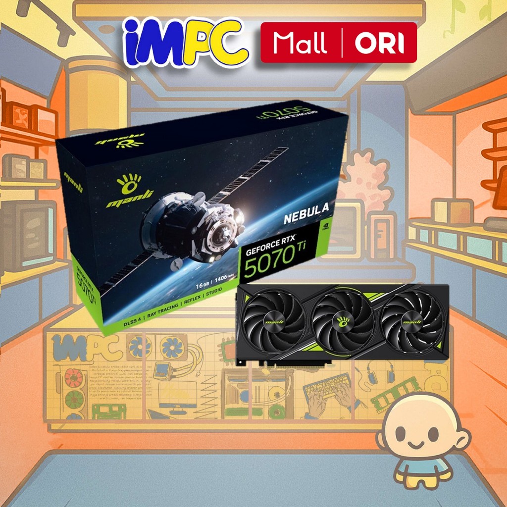 Jual MANLI NEBULA GEFORCE RTX 5070 TI / RTX 5070TI 16GB GDDR7 | Shopee ...