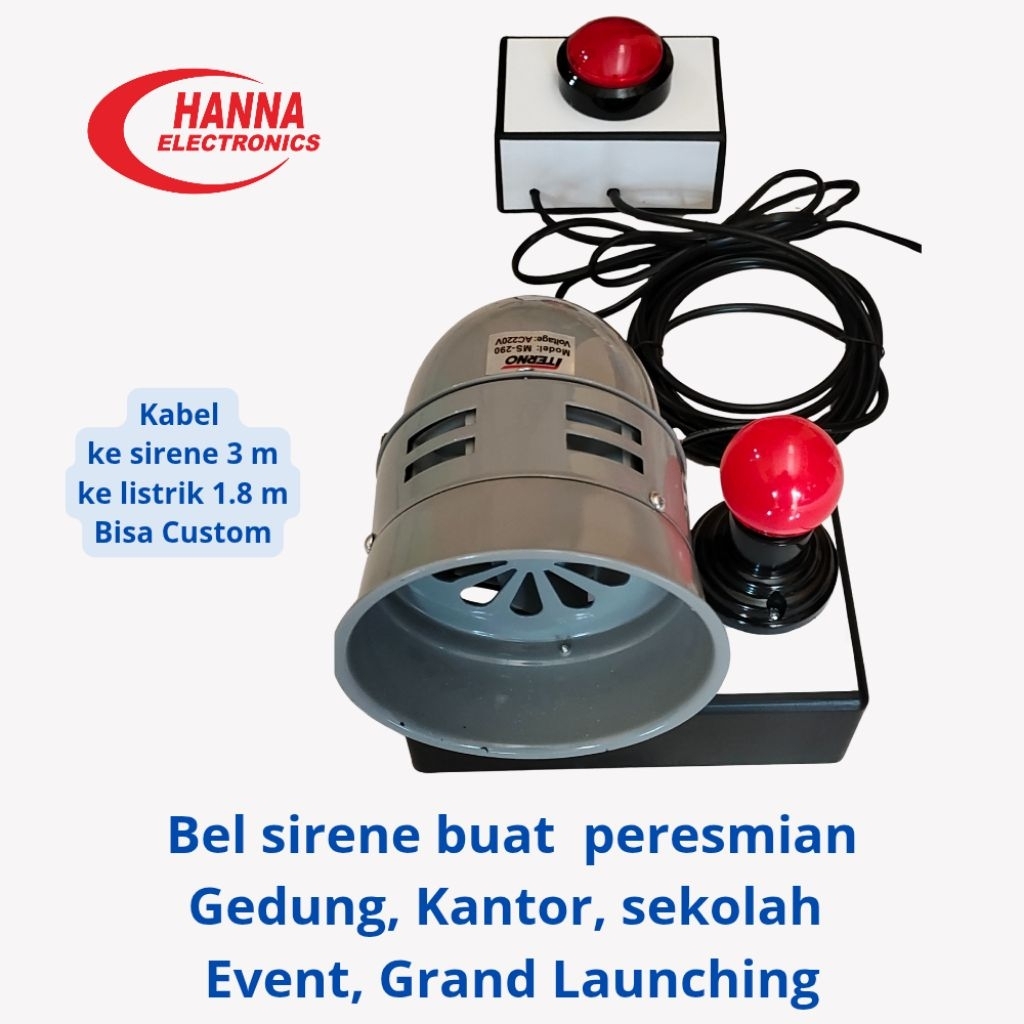 Jual bel suara sirene buat peresmian gedung, kantor, sekolah, event dan ...