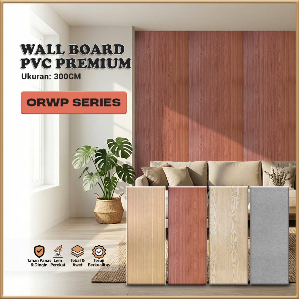 Jual Wallboard Dinding PVC Premium Ukuran 3 Meter Lebar 40CM | Shopee ...