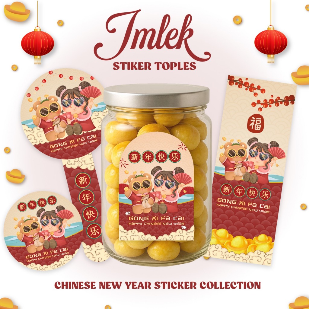 Jual READY STOCK - STICKER SEGEL TOPLES IMLEK CNY COLLECTION | Shopee ...