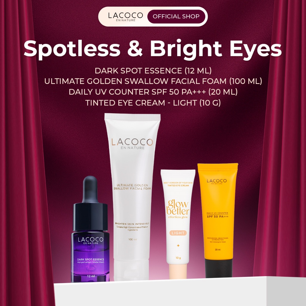 Jual Lacoco Spotless & Bright Eyes (Darkspot Essence (12 ml) + Ultimate ...