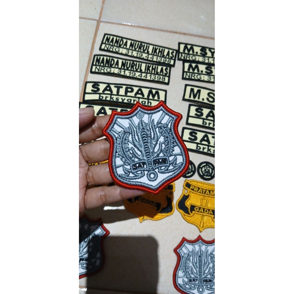 Jual Logo Satpam Bordir Timbul tebal premium | Shopee Indonesia