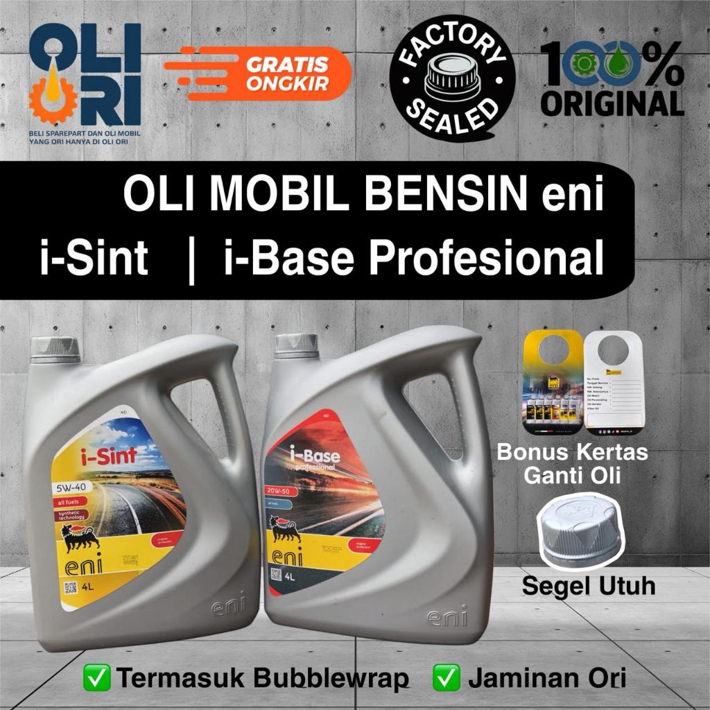 Jual Oli ENI I-BASE PROFESIONAL 20W-50 I-SINT 5W-40 4Liter Oli Mobil ...