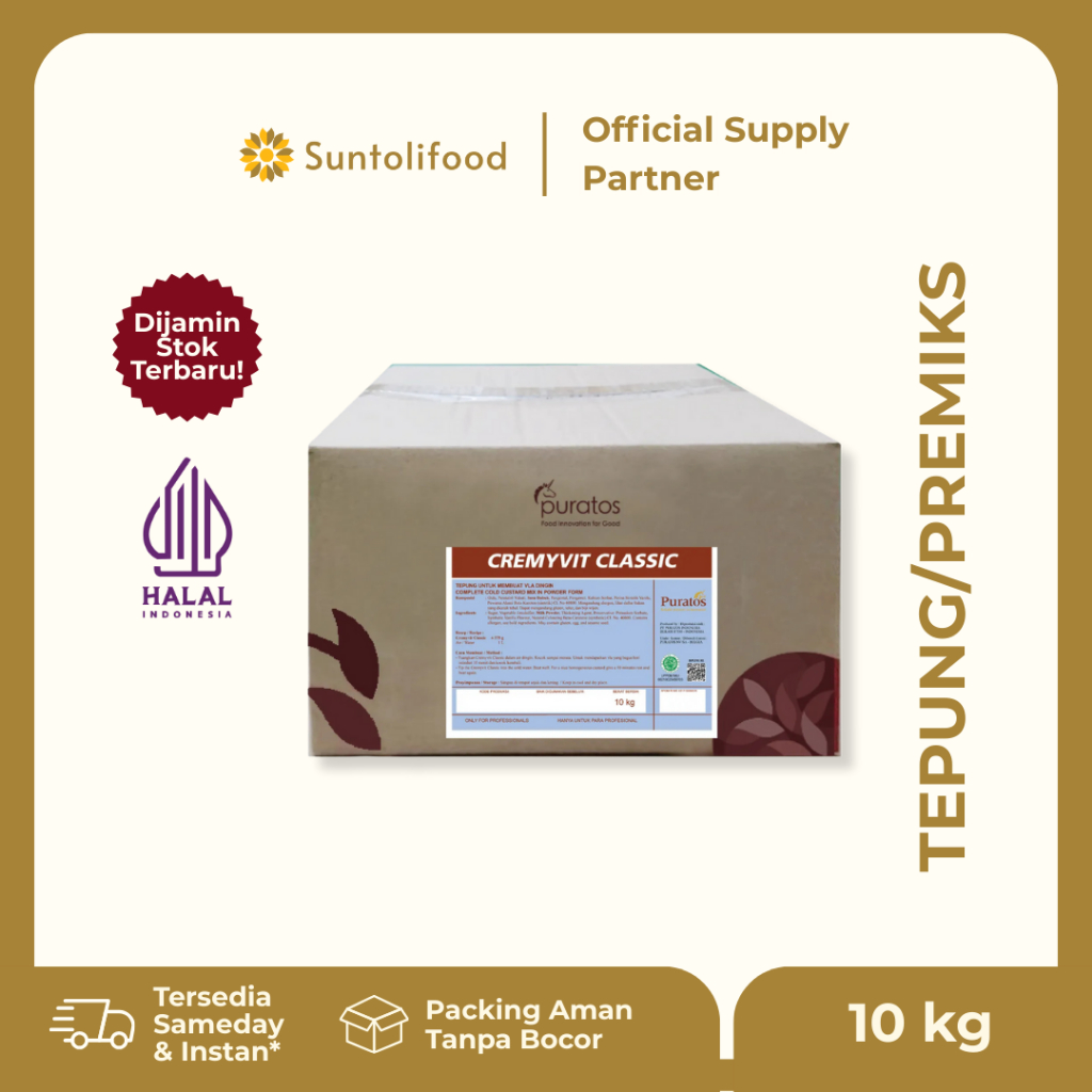 Jual PURATOS CREMYVIT CUSTARD CREAM - Krim Custard Siap Pakai - 10 kg ...