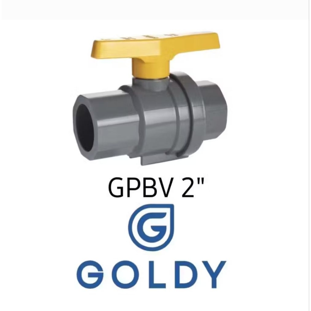 Jual Stop Kran Polos Plastik / GOLDY BALL VALVE PVC 2" GPBV | Shopee ...