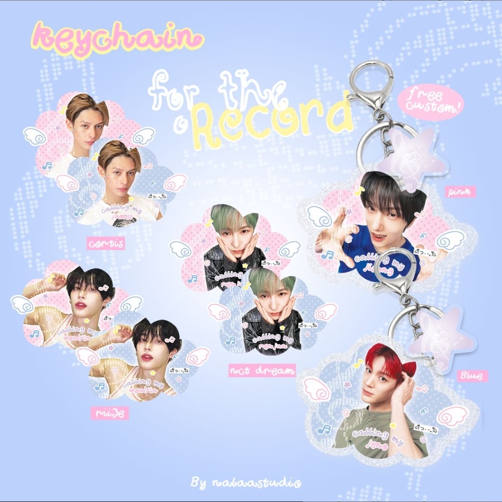 Jual For the Record Series — Keychain NCT DREAM RIIZE Cortis | Shopee ...