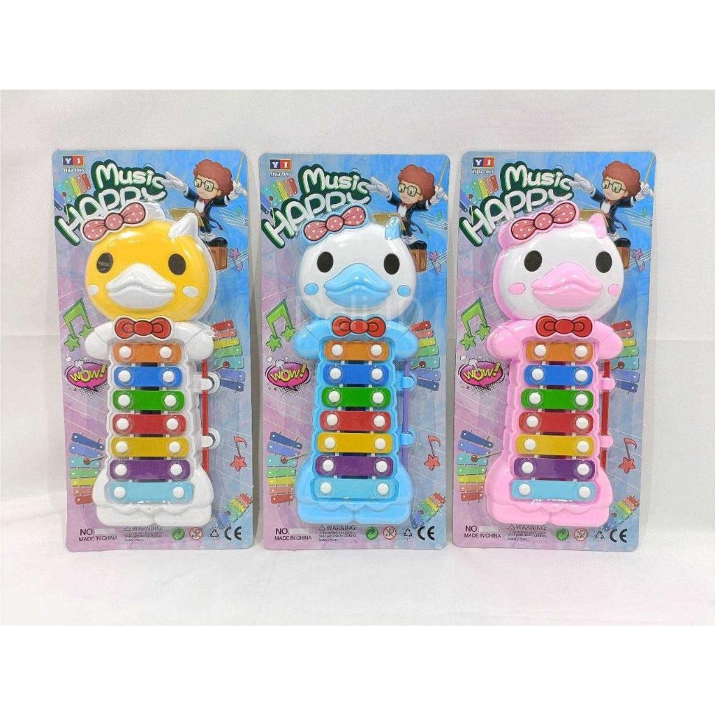 Jual Mainan Anak Alat Musik Xylophone Kolintang Karakter Bebek Tikus ...
