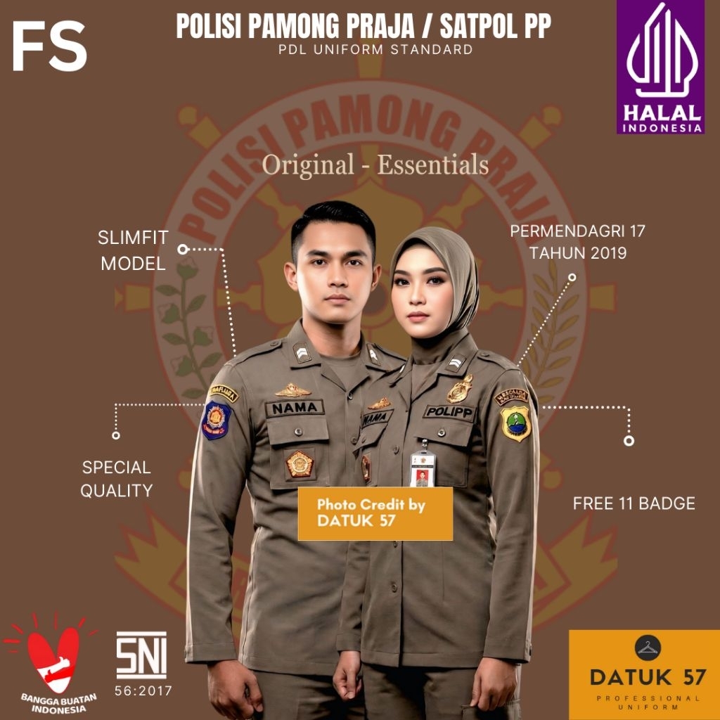 Jual [FULL SET] Original Essentials by Datuk 57 : Seragam Kemeja Atasan ...