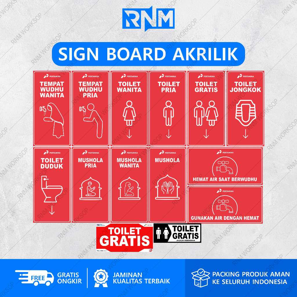 Jual SIGN BOARD AKRILIK PEMBERITAHUAN DI SPBU PERTAMINA/PERTAMINI ...
