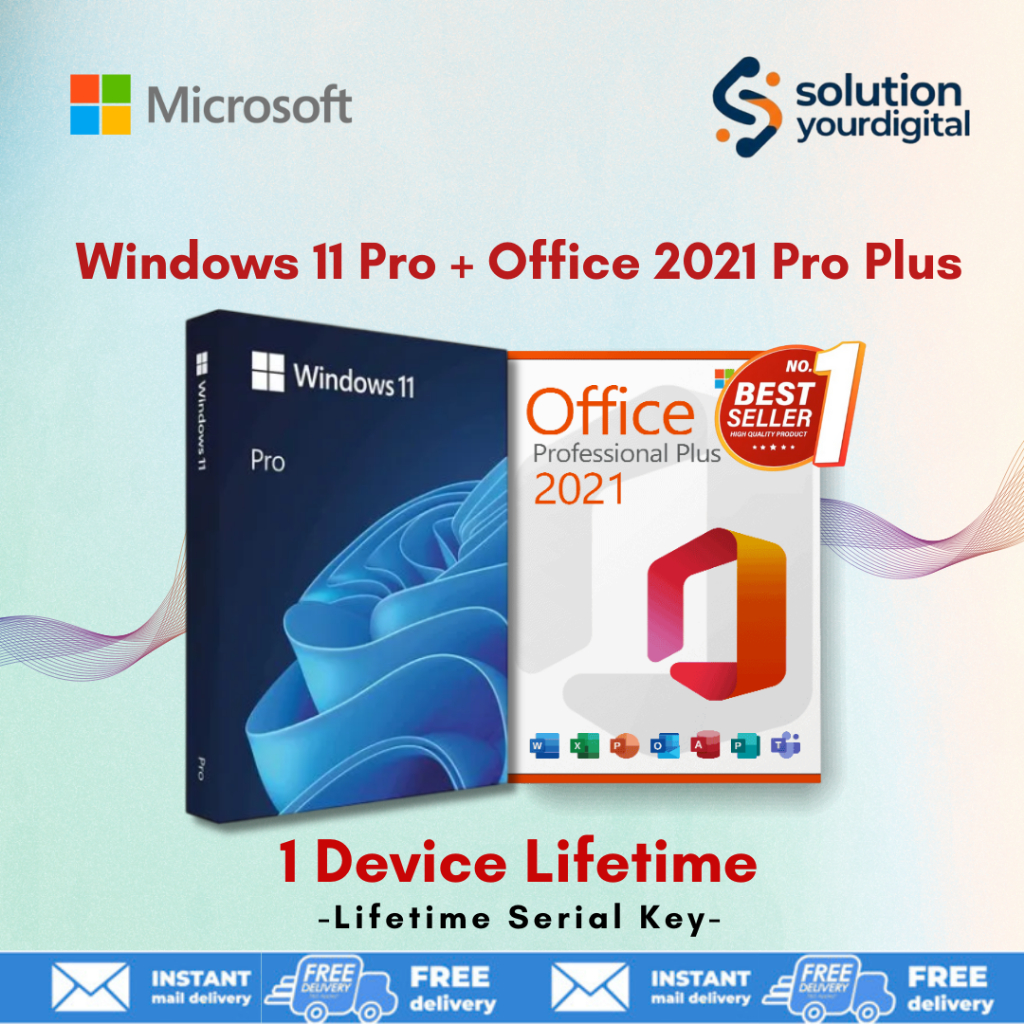 Jual PROMO License Windows 11 Pro Home + Office 2021 | Office 2024 ...