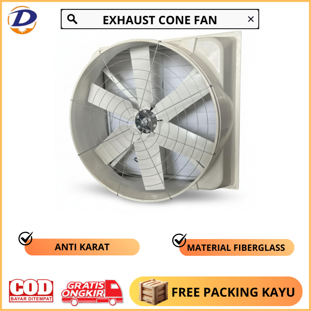 Jual EXHAUST FIBERGLASS / CONE FAN / BLOWER INDUSTRI / BLOWER KANDANG ...