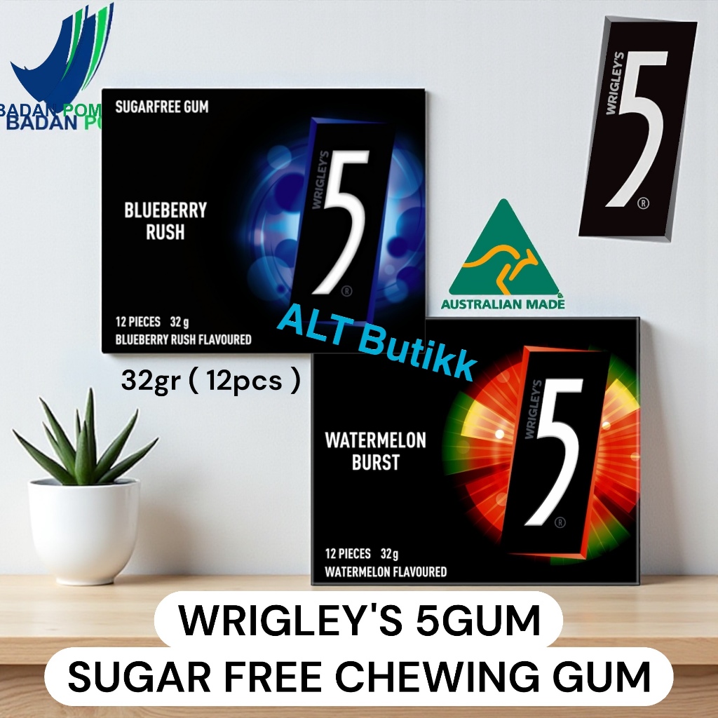 Jual WRIGLEY'S 5 GUM | SUGAR FREE CHEWING GUM | PERMEN KARET 5GUM ...