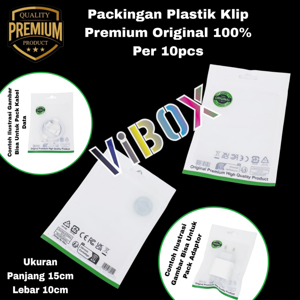 Jual ( Per 10pcs ) Plastik Klip OPP Tebal 10 x 15cm Original Ziplock ...