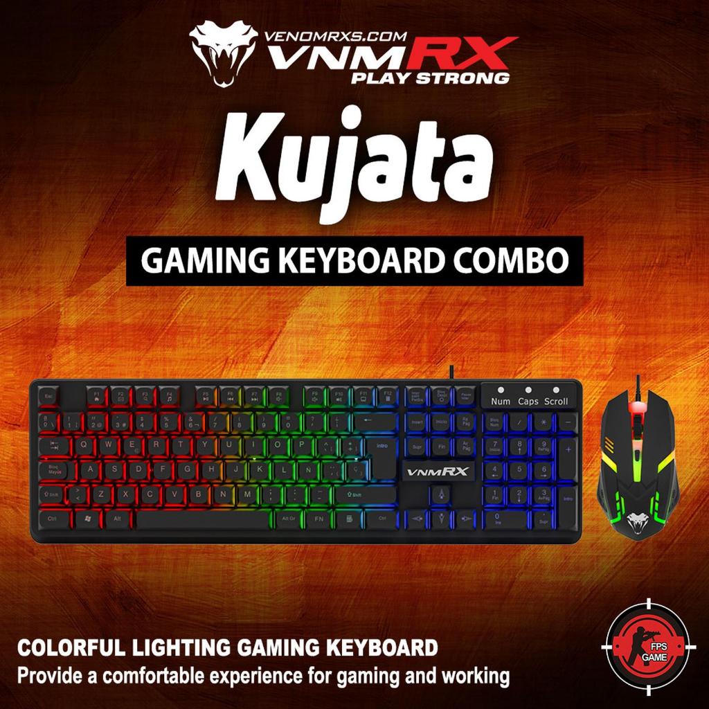 Jual VENOMRX KEYBOARD + MOUSE GAMING COMBO VENOM RX KUJATA | Shopee ...