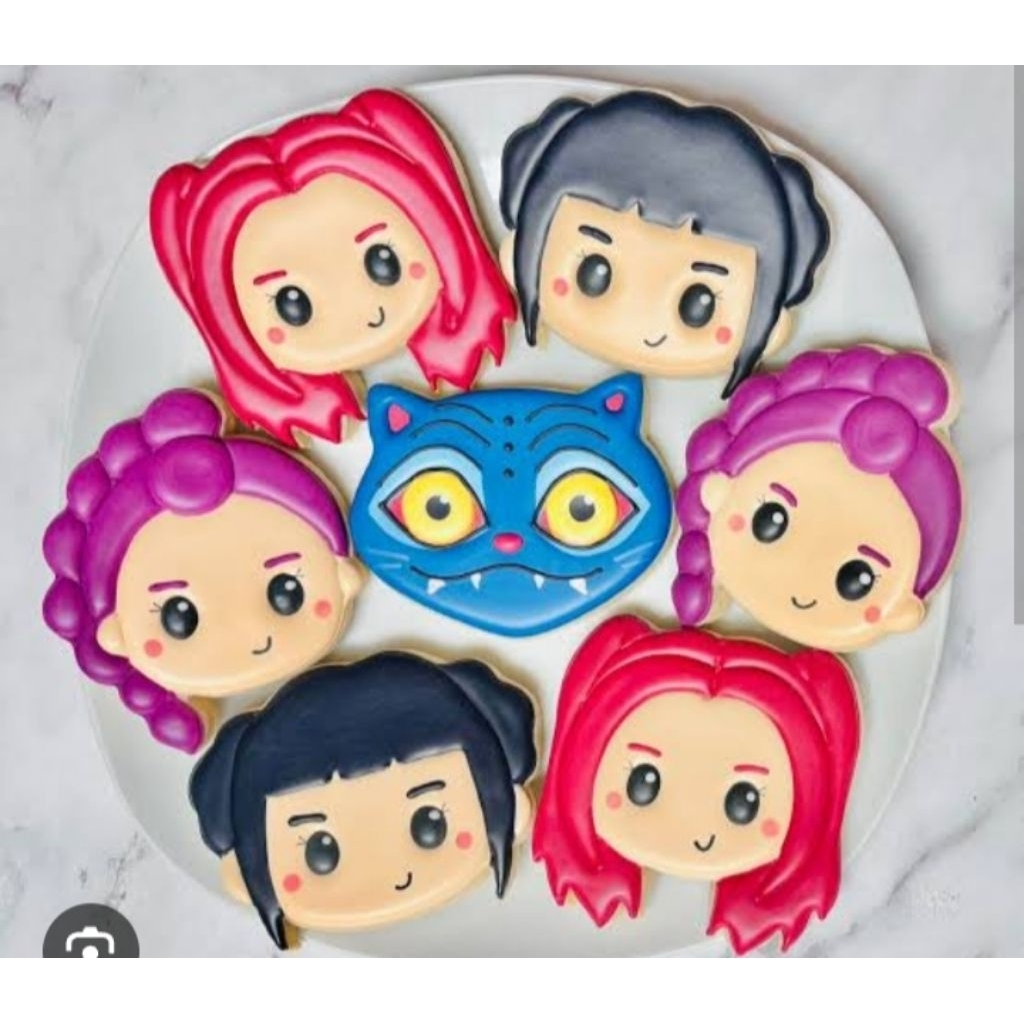 Jual Catanova Butter Cookies Kukis Hias Karakter Kpop Demon Hunters ...