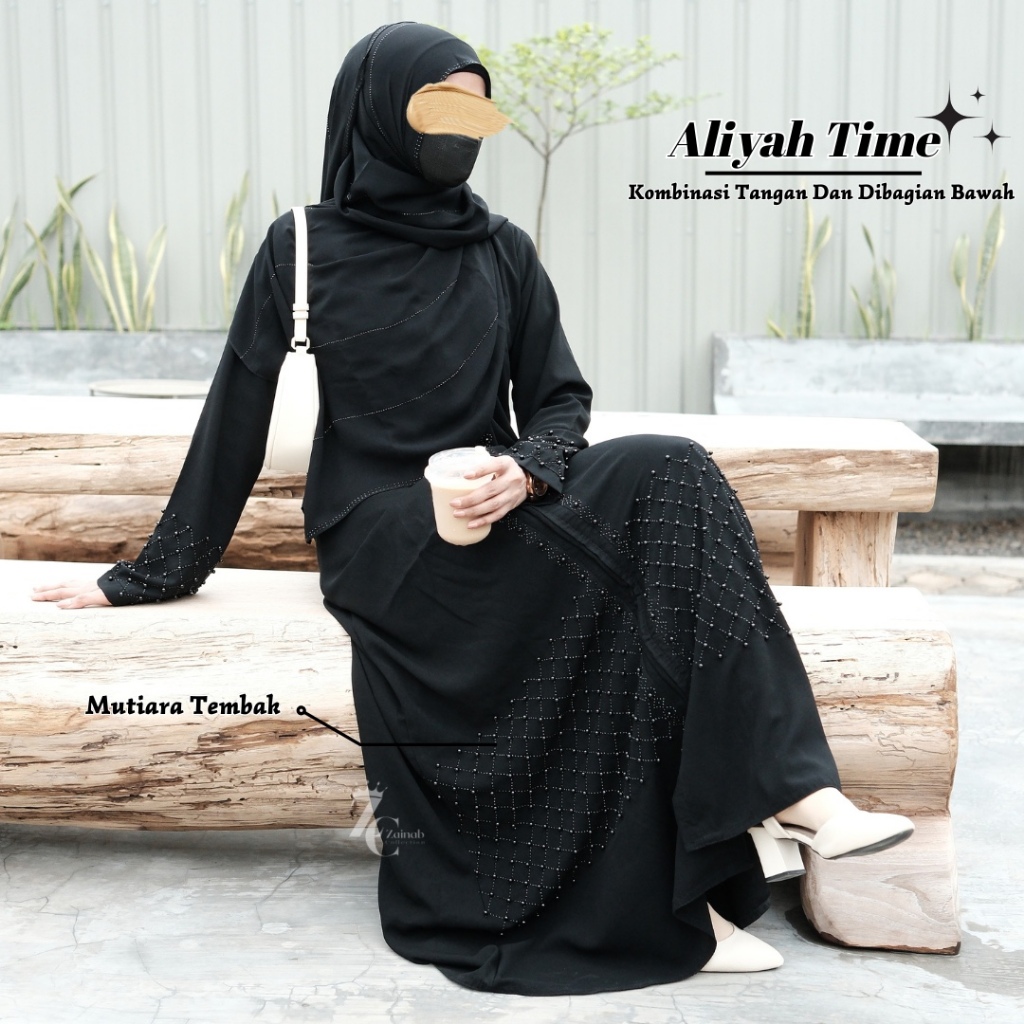 Jual { ALIYAH ABAYA } abaya remaja by zainab collection | Shopee Indonesia
