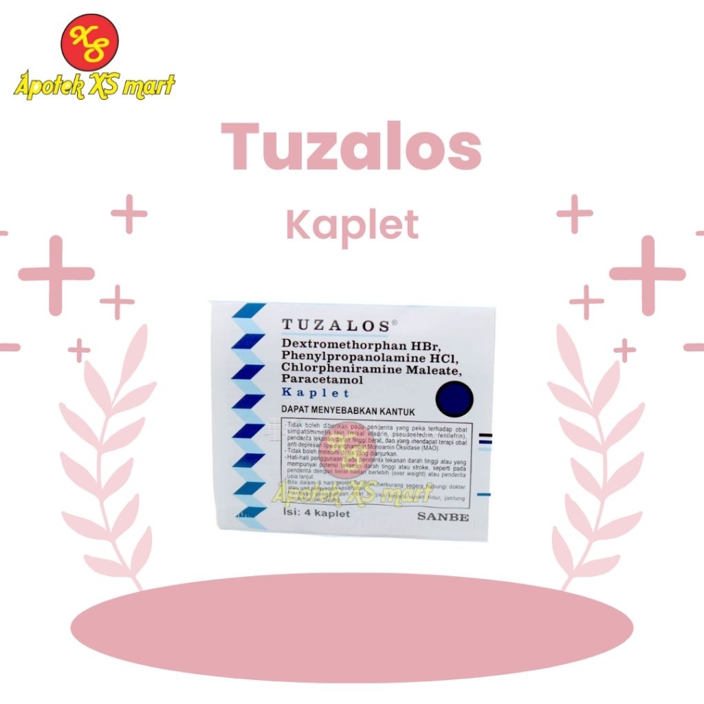 Jual TUZAL0S - MEMBANTU MEREDAKAN GEJALA FLU DISERTAI BATUK KERING ...