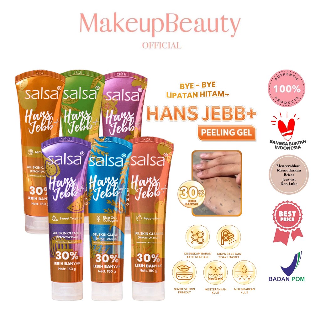 Jual SALSA Hans Jebb+ - Isi Lebih Banyak 30% - Gel Skin Cleanser ...