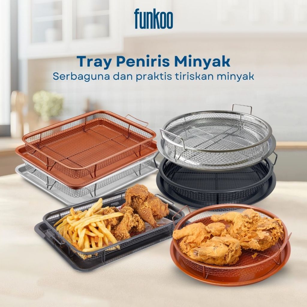 Jual Funkoo Peniris MINYAK Cooper Crisper Tray Fika / Saringan Minyak ...