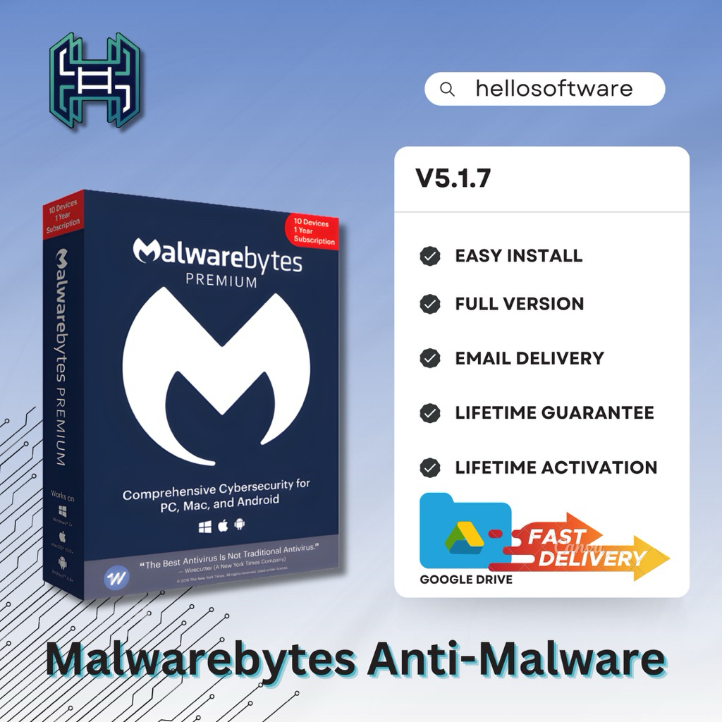 Jual Malwarebytes Anti-Malware Premium v5.1.7 Full Version | Shopee ...