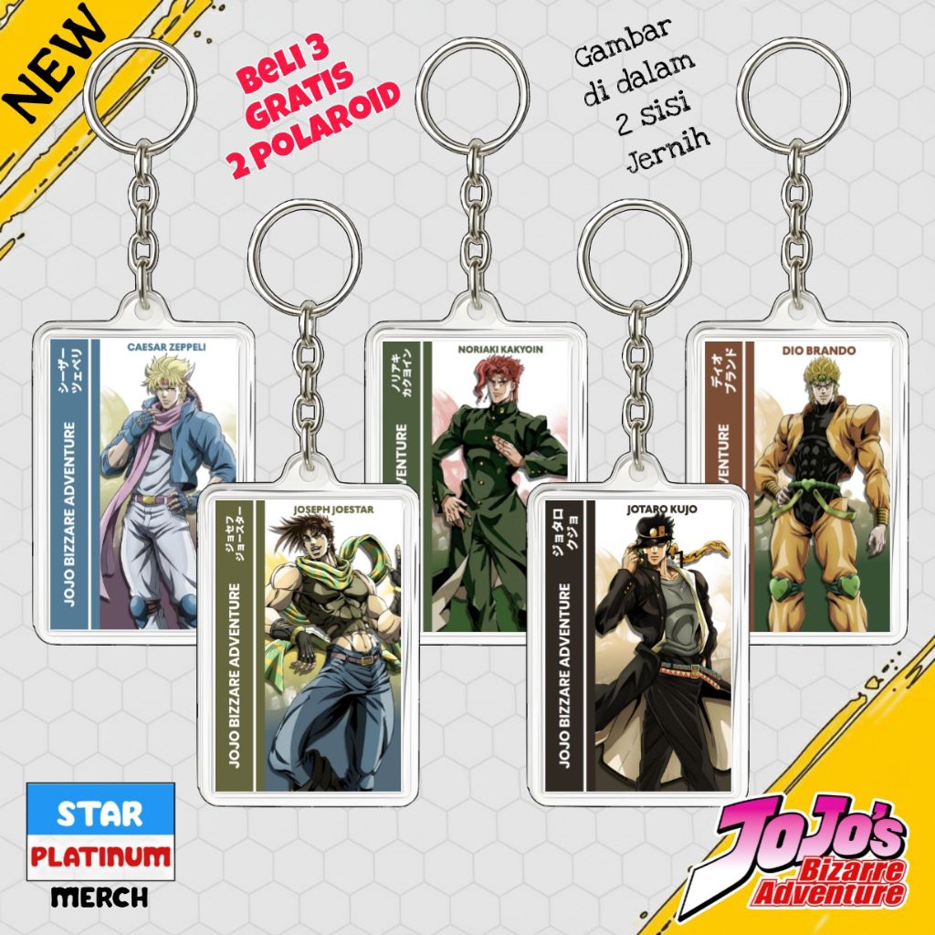 Jual Gantungan Kunci Jojo Bizzare Adventure - Keychain Jojo Kim - Ganci ...