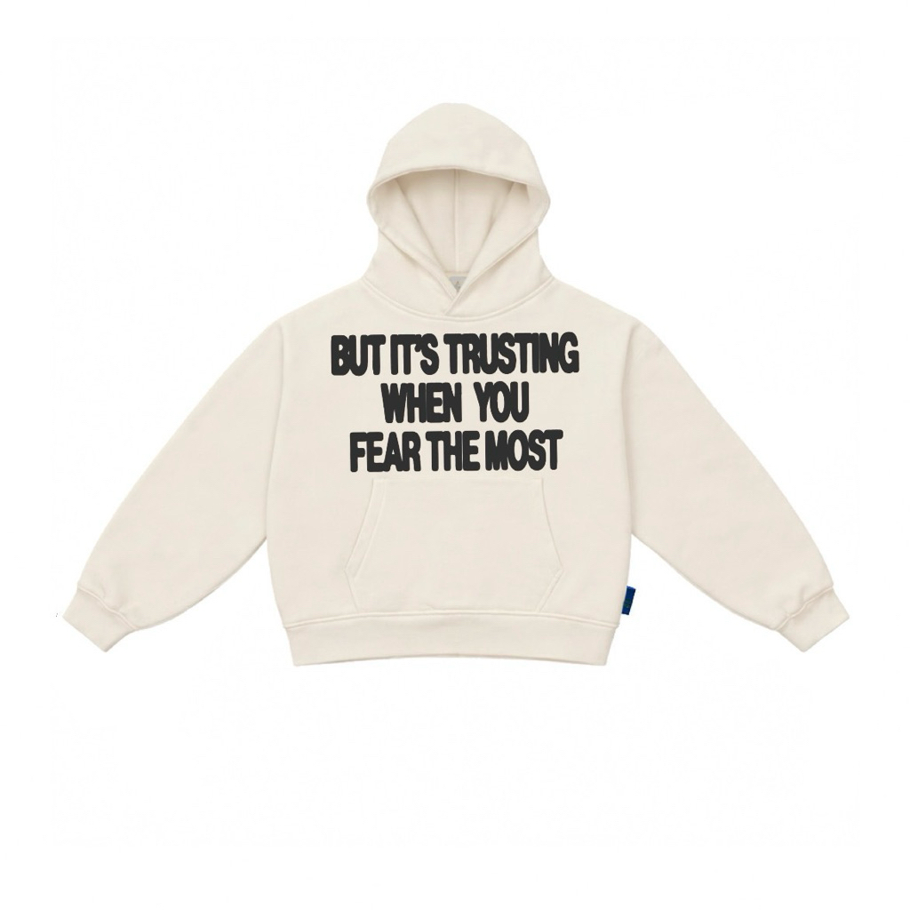 Jual BENZII CLUB - Hoodie Boxy 330GSM Fear The Most Broken White BW ...