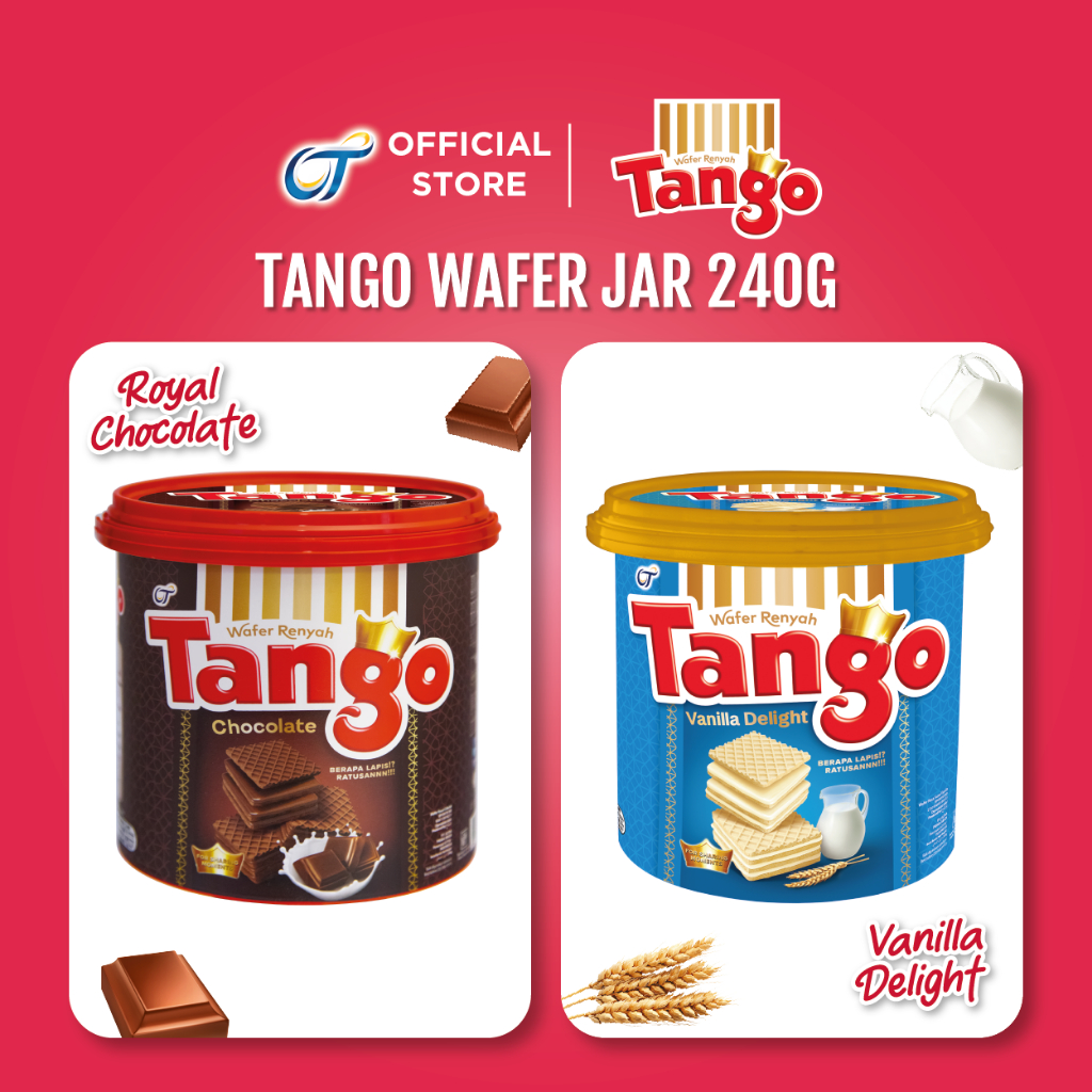 Jual [MURAH] Tango Wafer Jar 240 Gram [1 Jar] Royal Chocolate | Vanilla ...