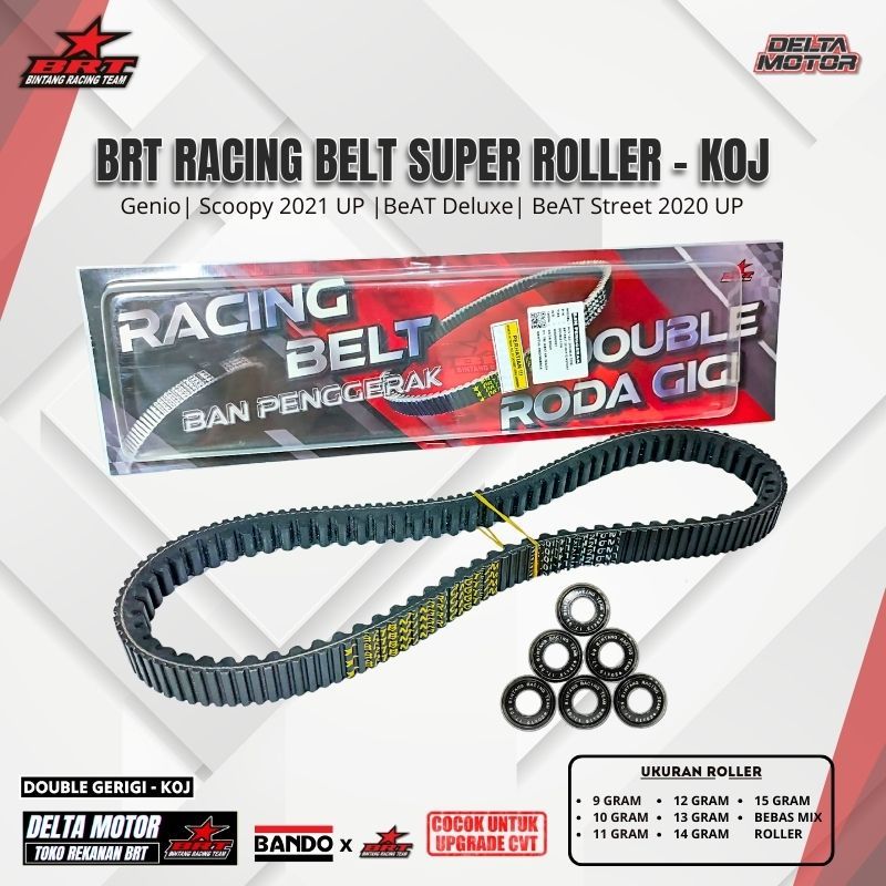 Jual V BELT VANBELT BRT SET ROLLER KOJ BEAT DELUXE SCOOPY 2021 2023 ...