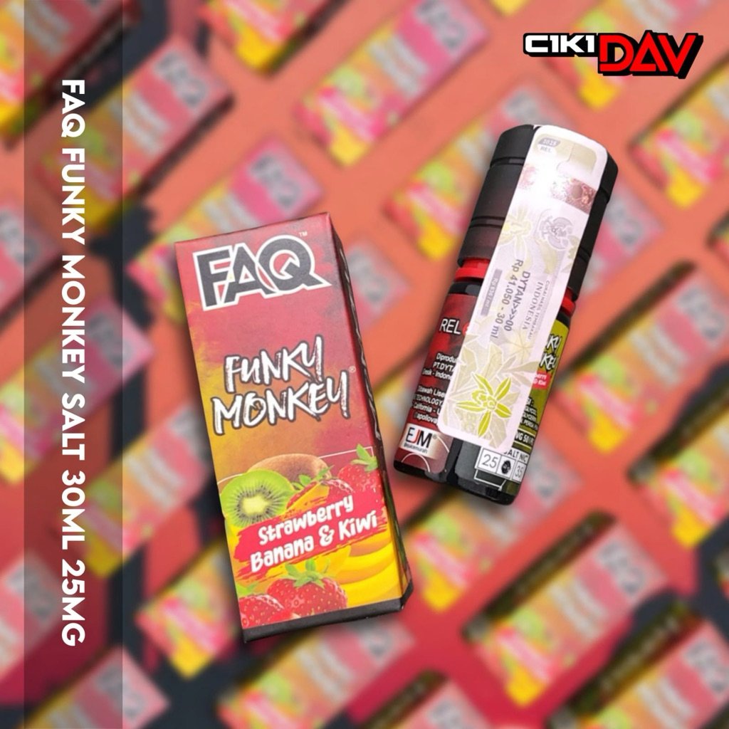 Jual FAQ Funky Monkey salt nic 30ml eliquid | Shopee Indonesia