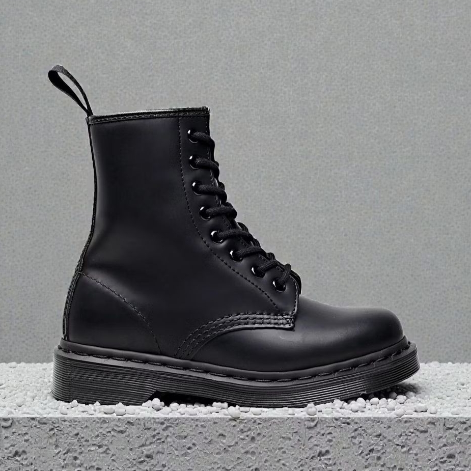 Jual Sepatu Boots Pria Docmar 1460 Mono All Black Vegan Faux Leather ...