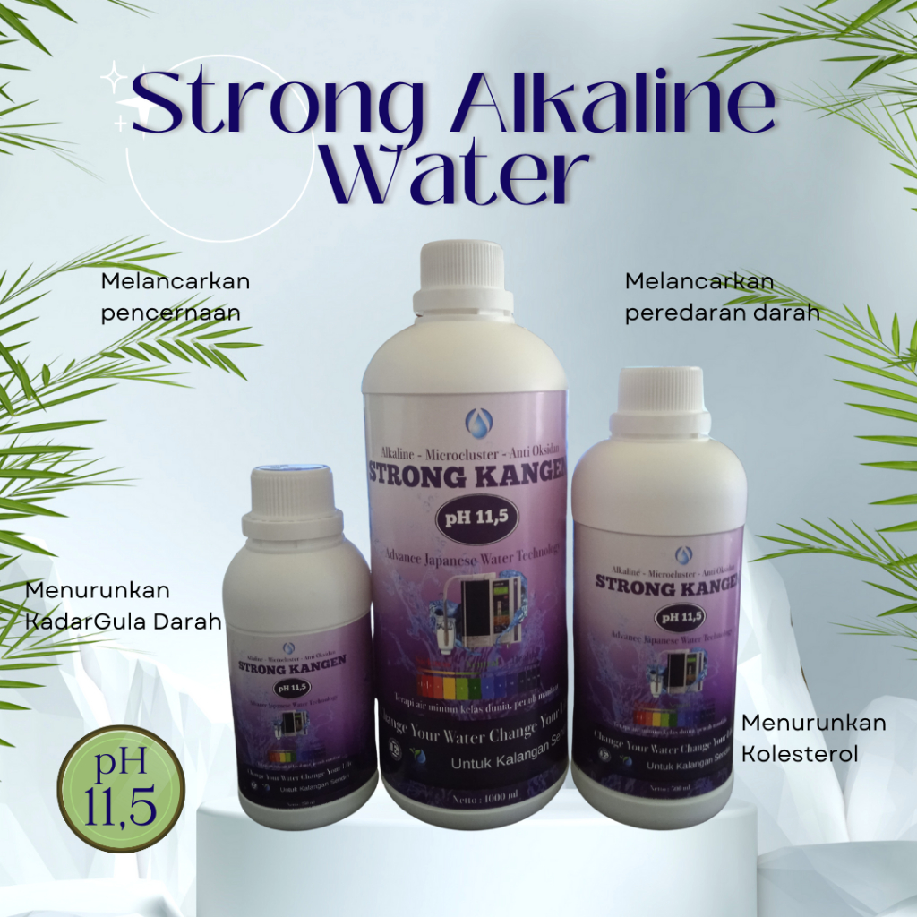 Jual AIR ALKALI KAYA MANFAAT pH 11,5 (STRONG ALKALINE WATER) | Shopee ...