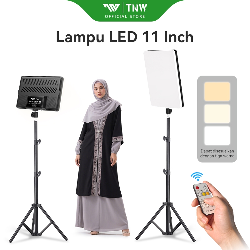 Jual TNW 11 Inch Lampu Foto Panel LED Video Light Sorot Lighting Studio ...