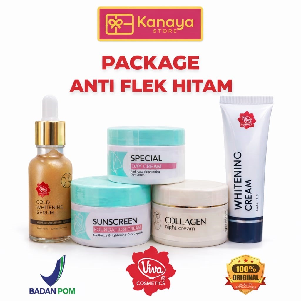 Jual VIVA Paket Anti Flek Noda Hitam | Paket Flek Glowing Serum , Paket ...