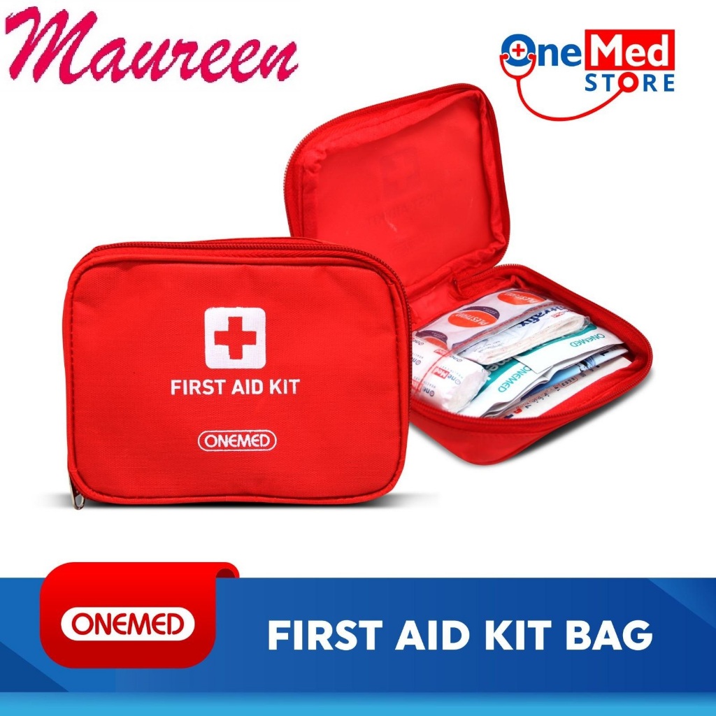 Jual [COD] Onemed Kotak P3K Tas Merah Lengkap / P3K First Aid Onemed ...