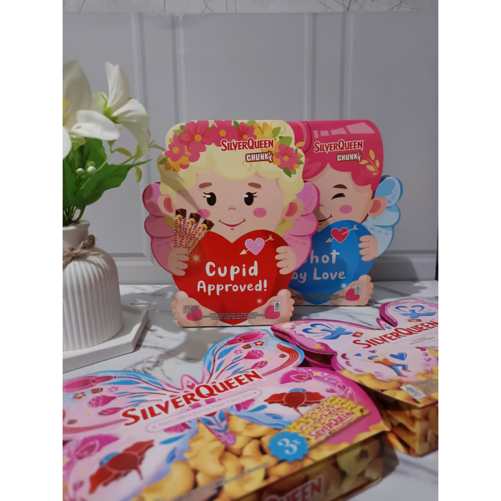 Jual Silverqueen Edisi Valentine - Coklat Kupu Kupu - Silver Queen ...