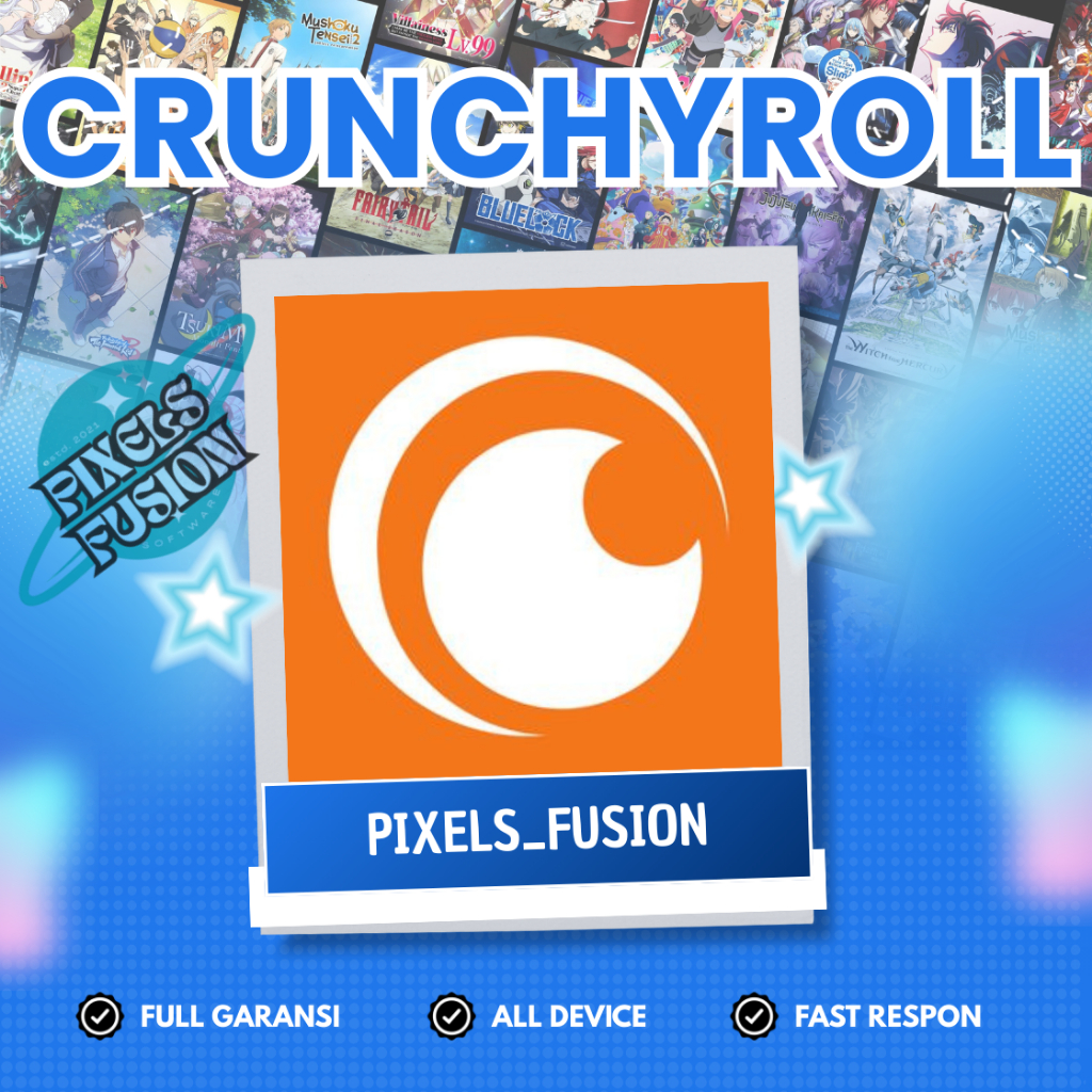 Jual Crunchyroll Premium Account | All Device (Mega Fan) | Shopee Indonesia