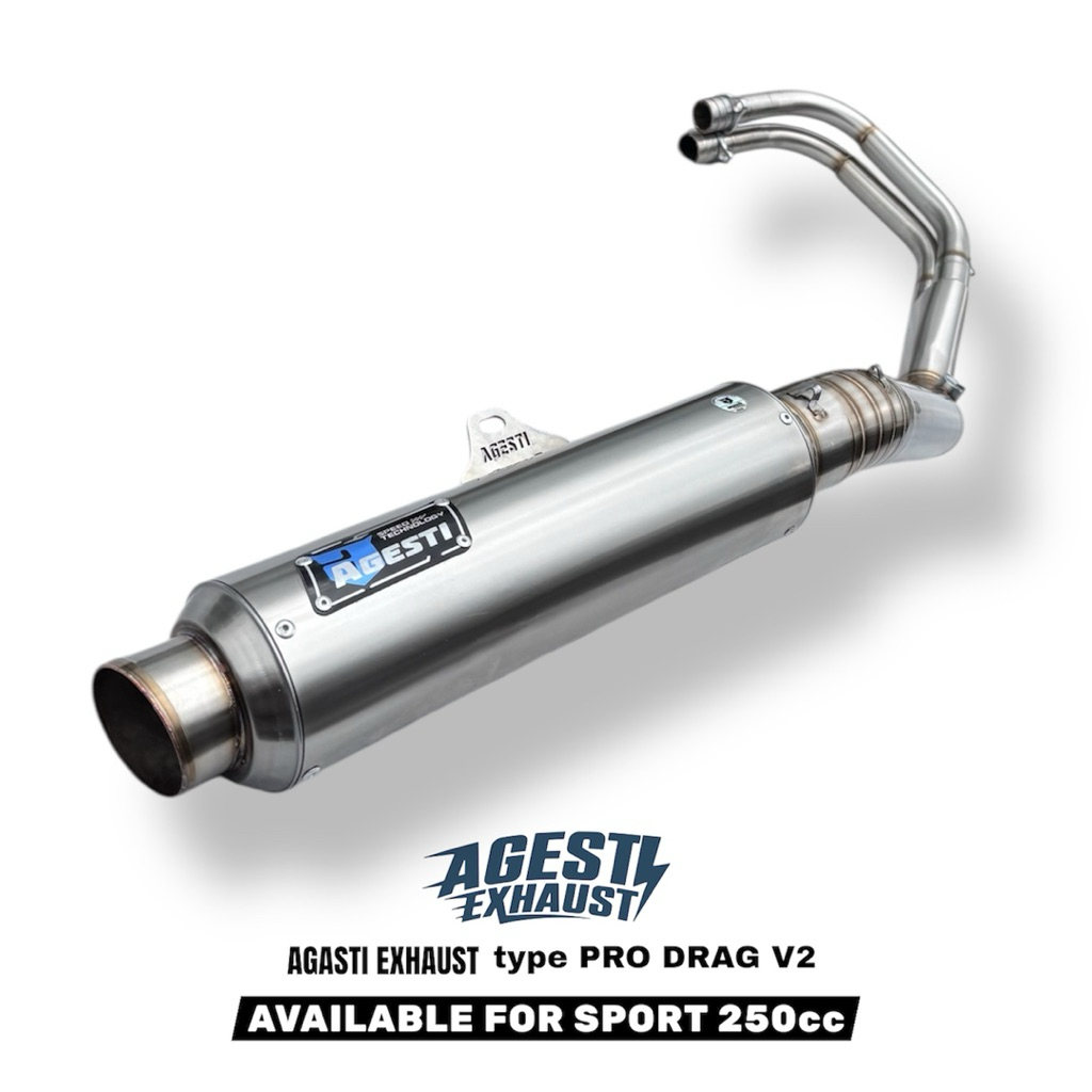 Jual AGESTI PRO DRAG V2 250CC Knalpot Racing Fullsystem CBR250RR | R25 ...