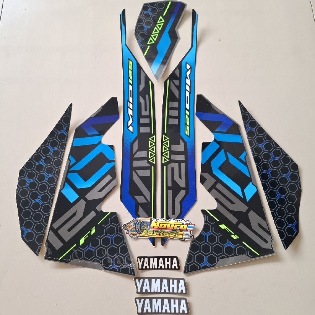 Jual Striping Yamaha Mio m3 125 mio125 2025 2026 hitam abu list body ...
