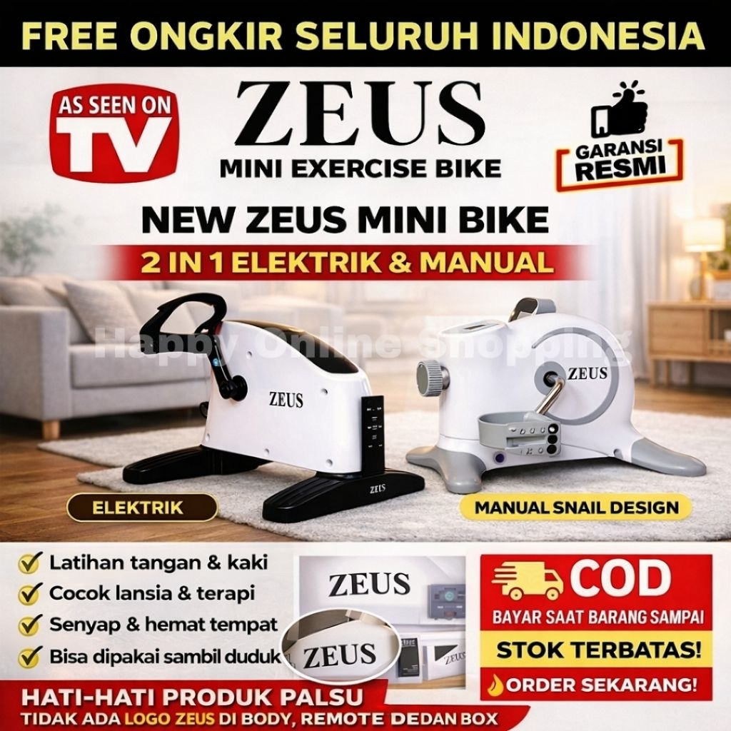 Jual ZEUS MINI EXCERCISE ELECTRIC - ZEUS MINI STATIC BIKE GARANSI 2 ...