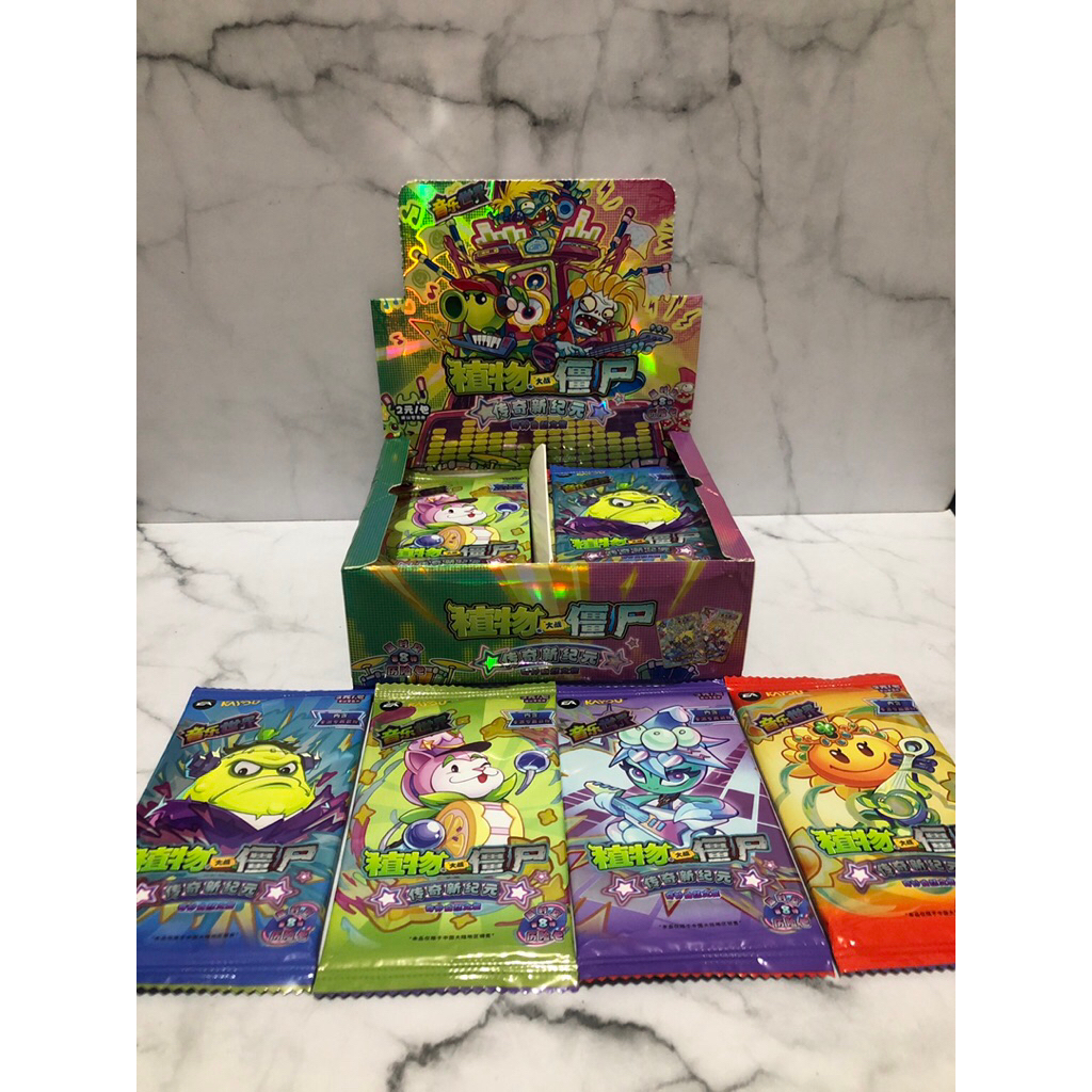 Jual plants vs zombies booster pack original kayou and EA tcg china ...