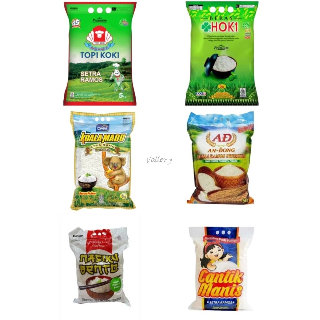 Jual Beras Premium Topi Koki Andong Hoki Koala Madu Nasiku Bento Cantik ...
