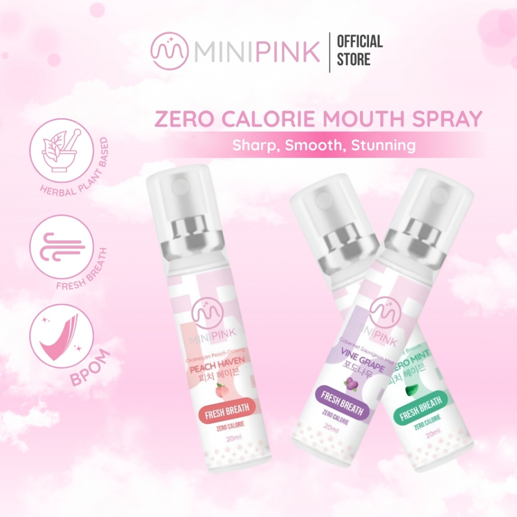 Jual MINIPINK Zero Calorie Mouth Spray | Spray Pengharum Mulut Untuk ...