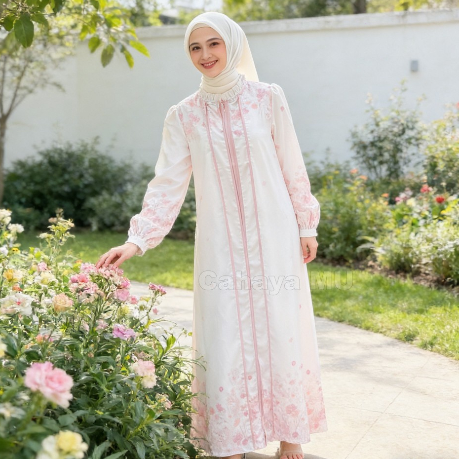 Jual Gamis Dress Motif Bunga Pesta Mewah Elegan Terbaru | Shopee Indonesia