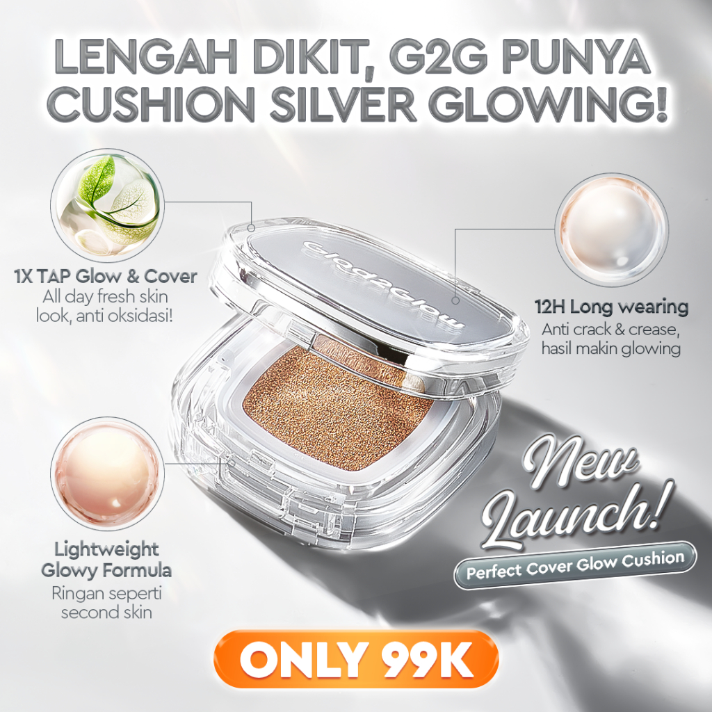 Jual Silver Cushion Glad2Glow Perfect Glow Cushion G2G Matte Glow ...