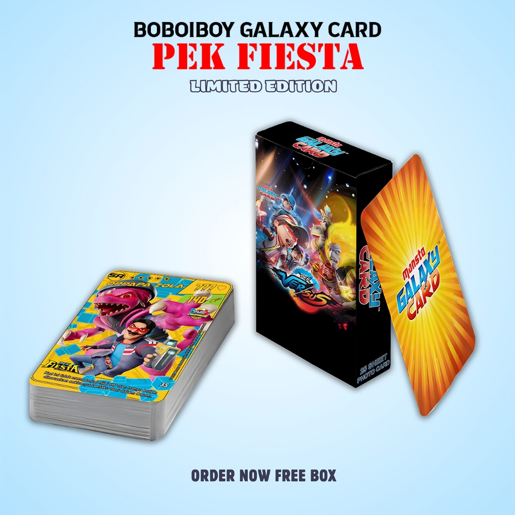 Jual BOBOIBOY GALAXY CARD PEK FIESTA PREMIUM FREE BOX UNOFFICIAL ...