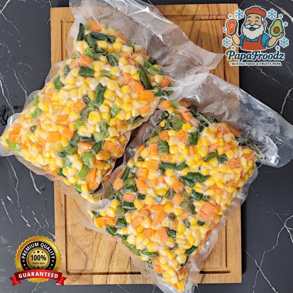Jual Mix Vegetable Frozen 500gr / Sayur Beku Mix / Mix Vegetable 4-way ...
